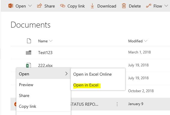SharePoint Online - Open with Word/excel option not working in IE ...