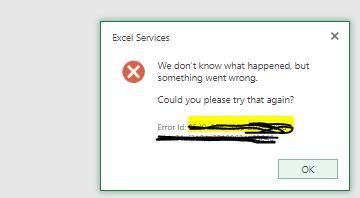 Excel File Error SharePoint 2013 | Microsoft Community Hub