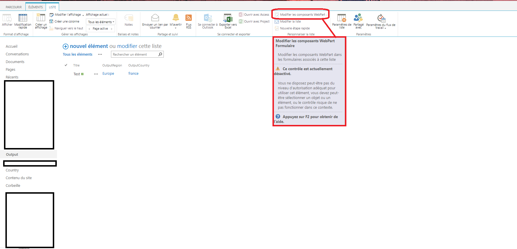 how to enable the Modify Form Web Parts option - SPO | Microsoft ...