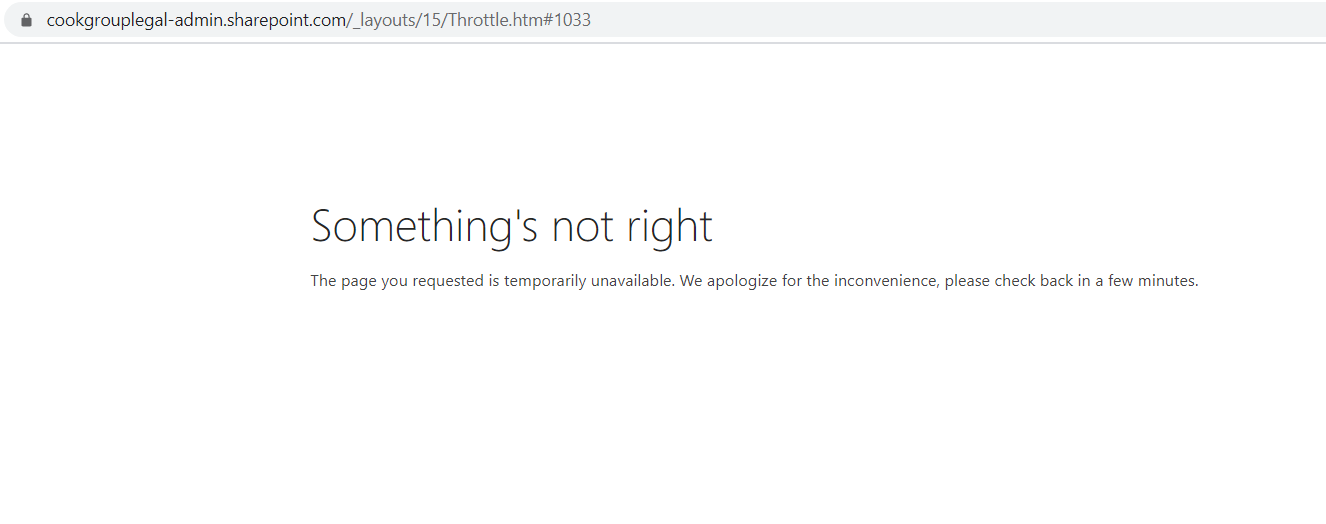 Sharepoint Online Throttling | Microsoft Community Hub