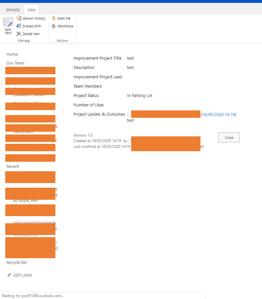 SharePoint List with Rating Settings On switches to Classic Forms ...