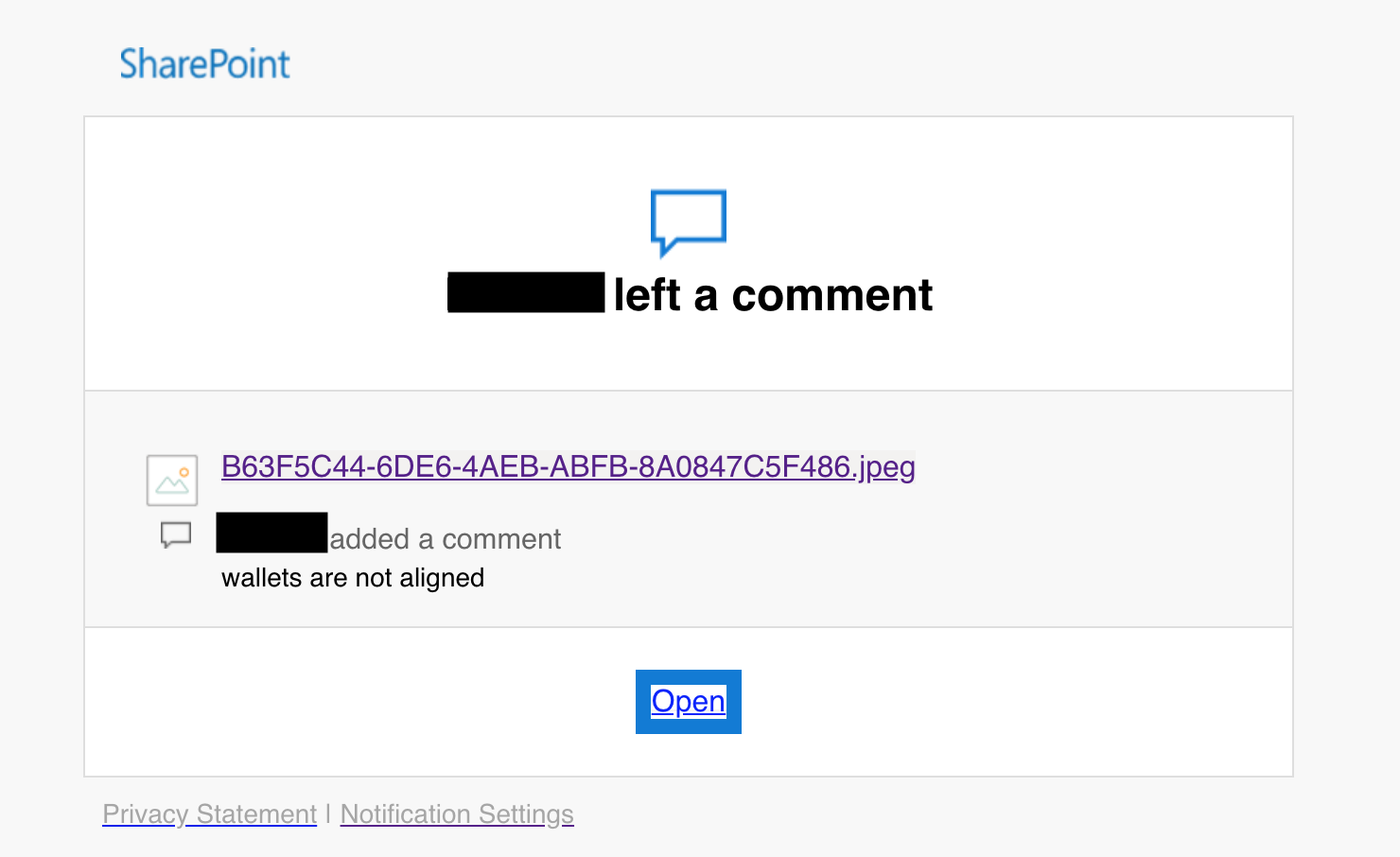 Email Notifications for comment on files in Sharepoint Library ...