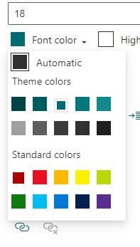 Can we add more font colors on SharePoint modern pages. | Microsoft ...