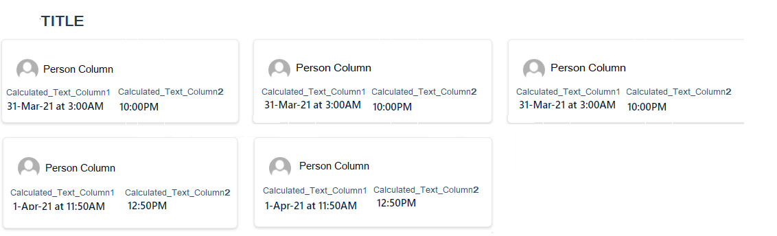 Format Sharepoint List View - Gallery View - Format 'Grouped by ...