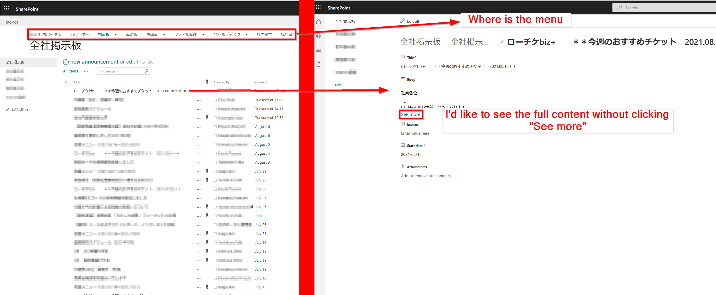 SharePoint online : announcement design issue | Microsoft Community Hub