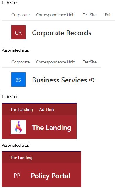 SharePoint Hub Issues - Cross Site Navigation and Associated Sites Not ...