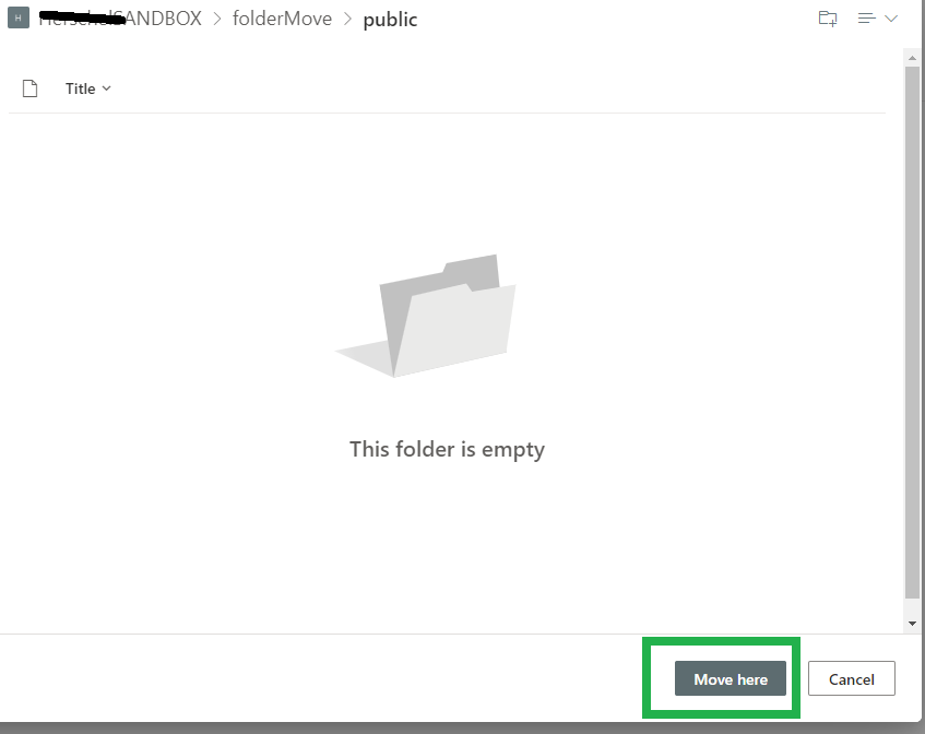 Can move SharePoint list items to folders in a list, but not back to root of list with Move To ...