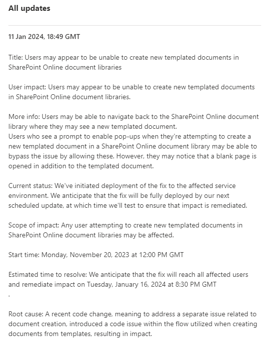 SharePoint Online - New File/Create File button not working | Microsoft ...