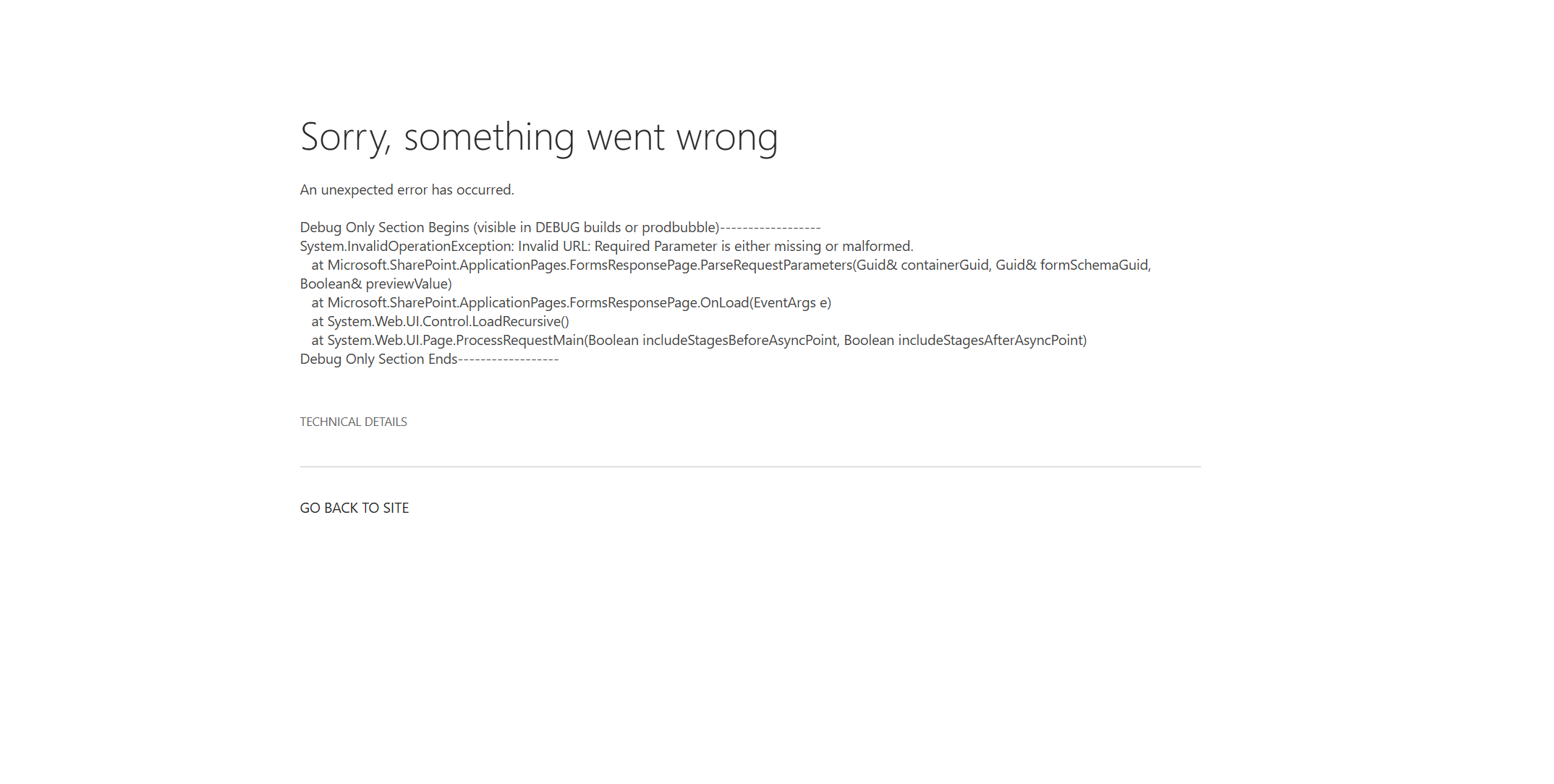 Errors w/ Microsoft SharePoint Form Lists | Microsoft Community Hub