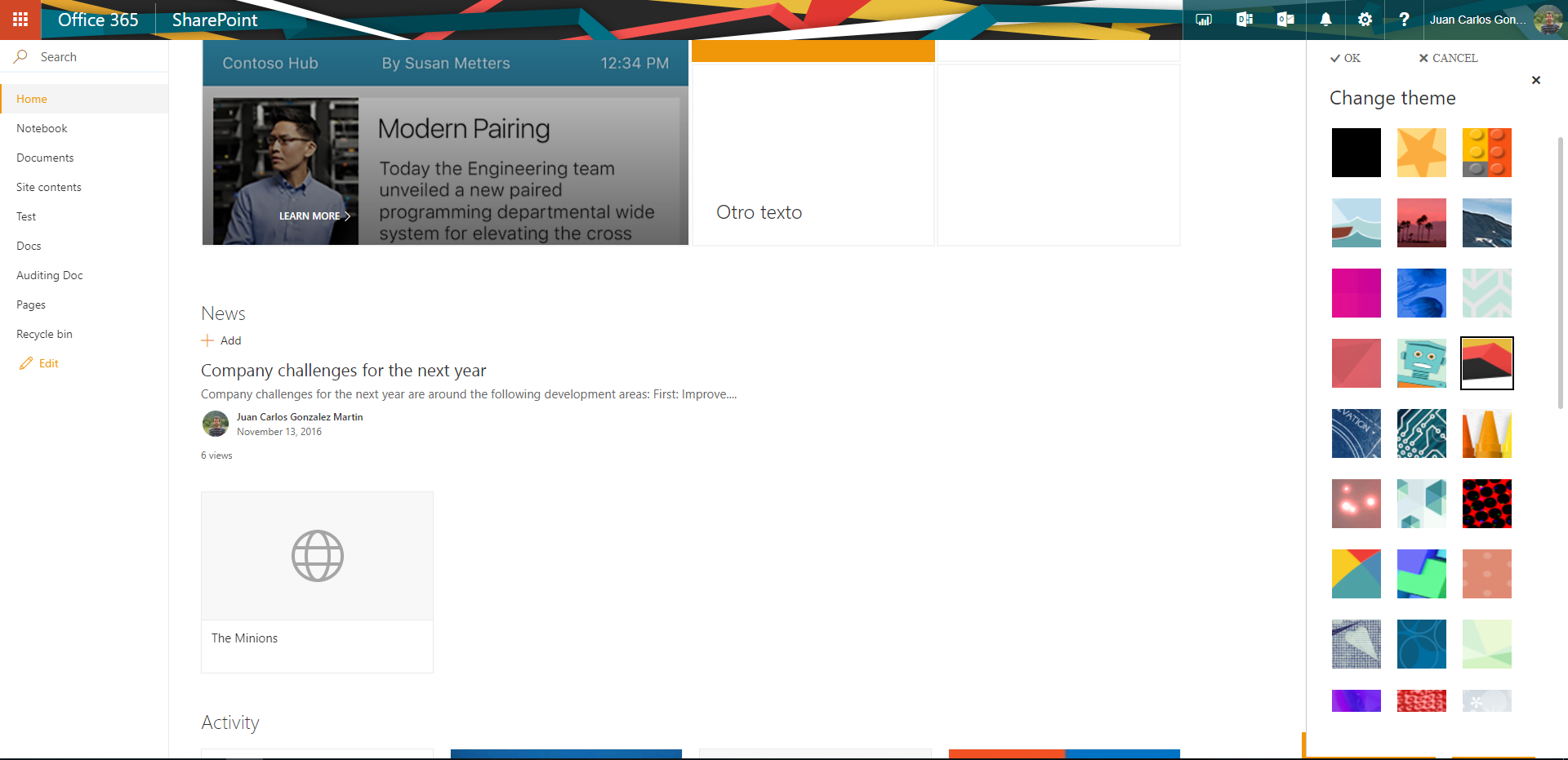 SharePoint: Site theming Feature ID: 20524 | Microsoft Community Hub
