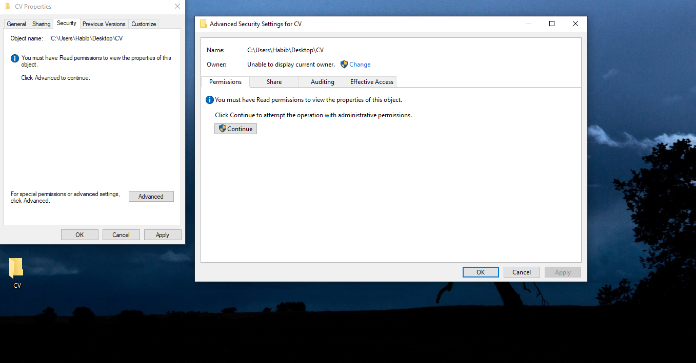 Can not delete folder from desktop win 10 | Microsoft Community Hub