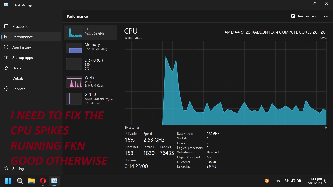 Windows 11 ON AMD A4-9125 R3 RADEON CPU 2.3GHZ -compatiblity fix ...