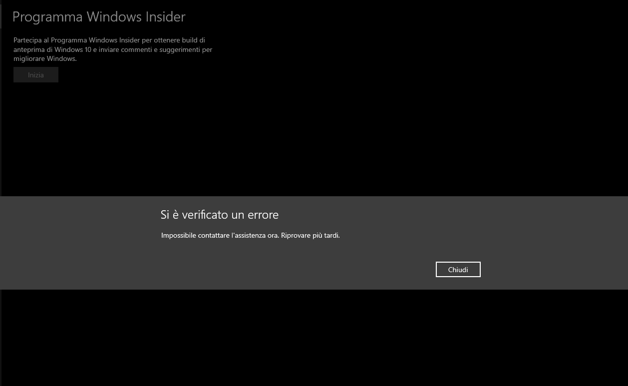windows insider problem | Microsoft Community Hub