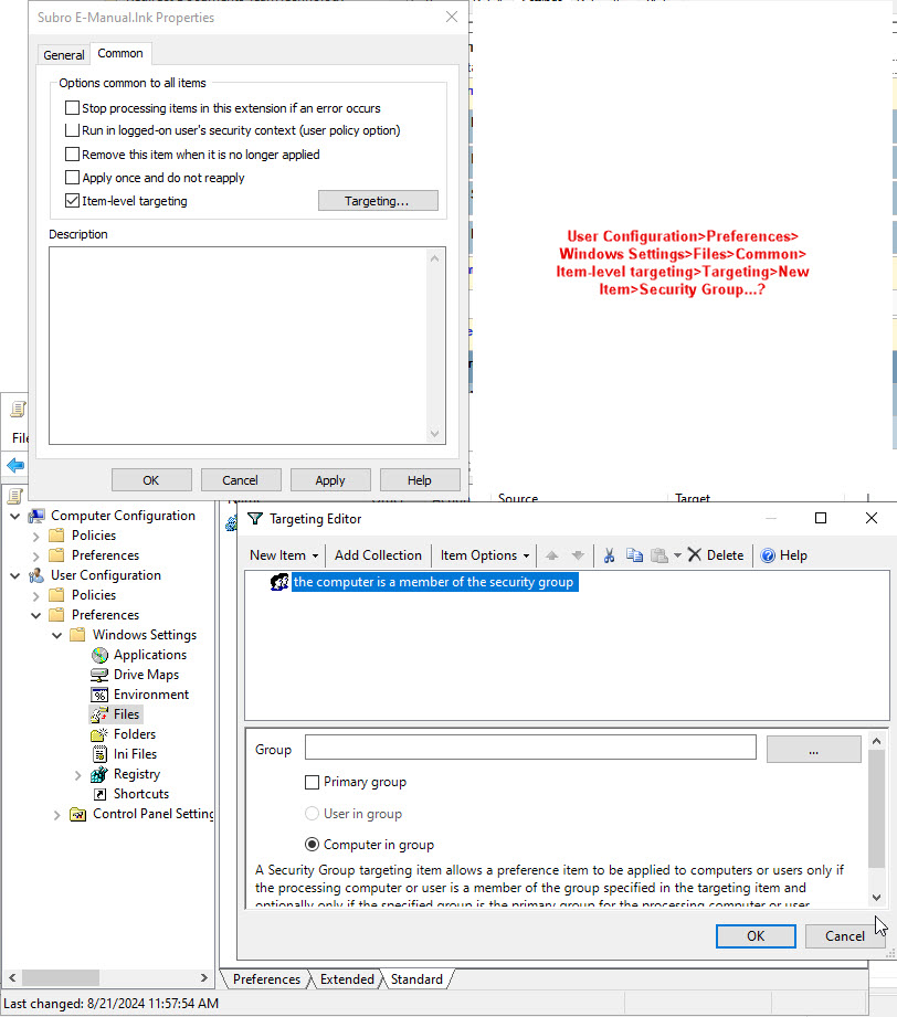 User\User Group Item level targeting in GPO fails after KB5041578 ...