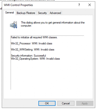 Server 2022 WMI Issues | Microsoft Community Hub