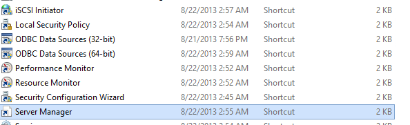 Windows Server 2012 R2 Server Manager Shortcut | Microsoft Community Hub