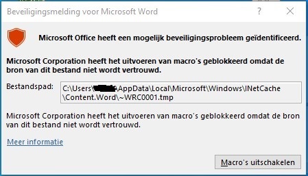 Word Blocked Macros | Microsoft Community Hub