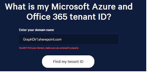 How do you find the tenant ID? | Microsoft Community Hub
