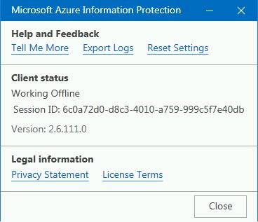 AIP UL Classify and protect client error on old Windows 7 SP1 ...