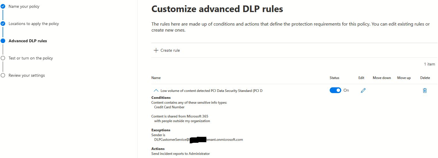 DLP Exceptions issues | Microsoft Community Hub