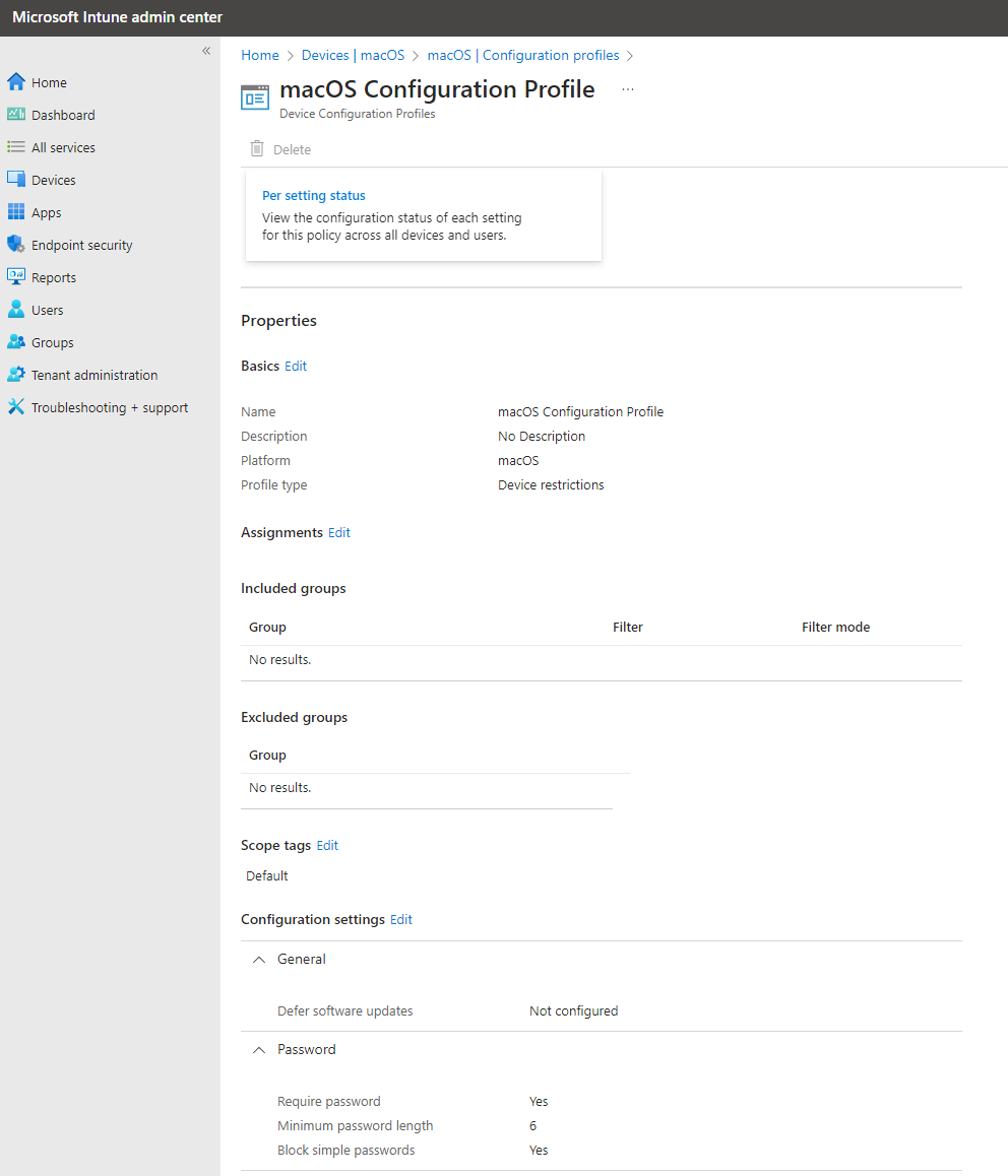 SecureScore Intune Configuration Recommendations without devices | Microsoft Community Hub