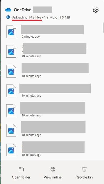 OneDrive for Business Windows 11 app shows 143 files uploading for more than a year | Microsoft ...