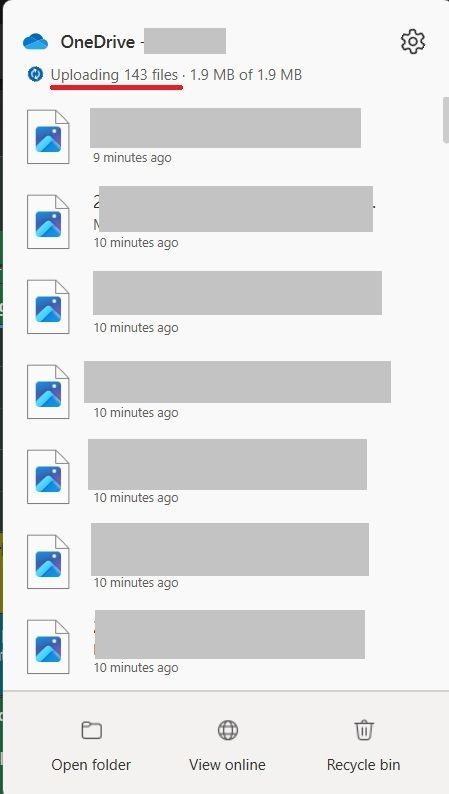 OneDrive for Business Windows 11 app shows 143 files uploading for more than a year | Microsoft ...