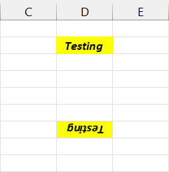 Excel upside down text (rotated by 180 degrees) | Microsoft Community Hub