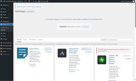 Integrating WordPress on App Service with Azure Static Web Apps | Microsoft Community Hub