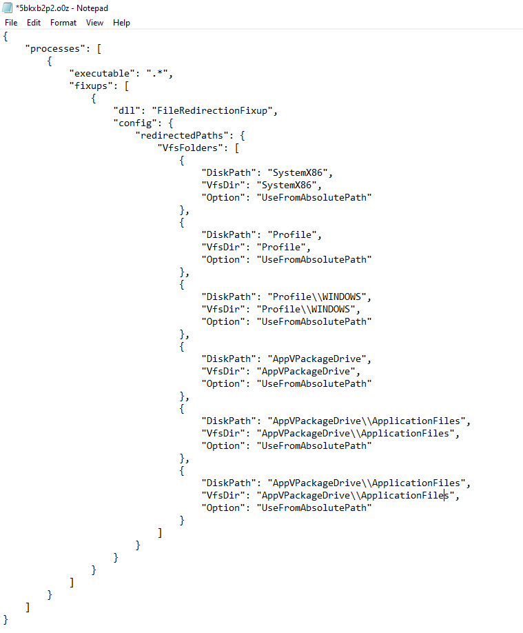 Need Help in Applying File Redirection Fixup in MSIX Packaging Tool | Microsoft Community Hub