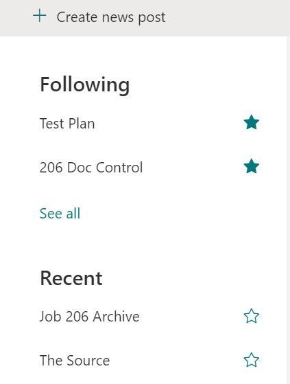 Clean Up Sharepoint "Following" Menu | Microsoft Community Hub