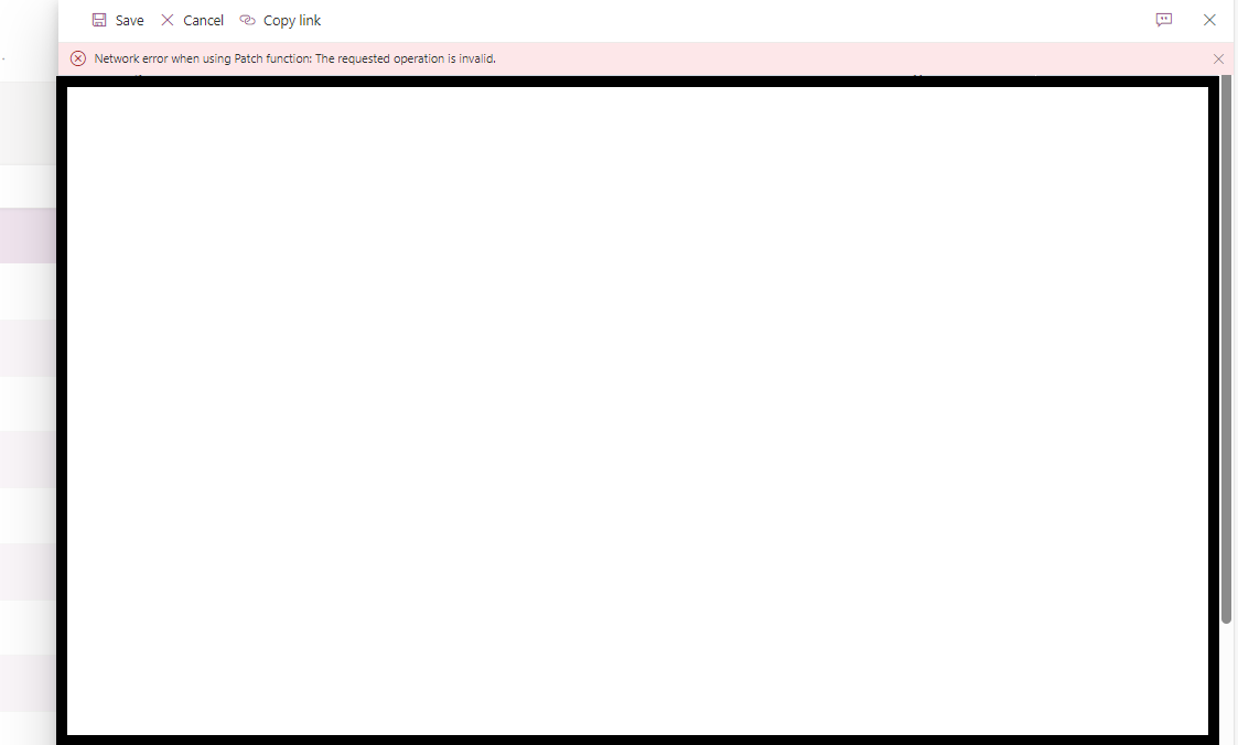 Can only edit entries created by the user in Microsoft Lists + Network error when using Patch ...