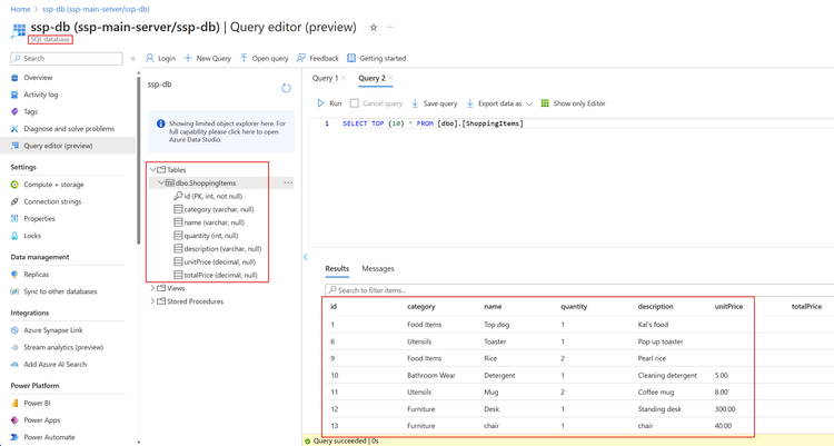 Azure Static Web Apps Database Connections feature