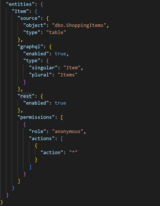 Azure Static Web Apps Database Connections feature