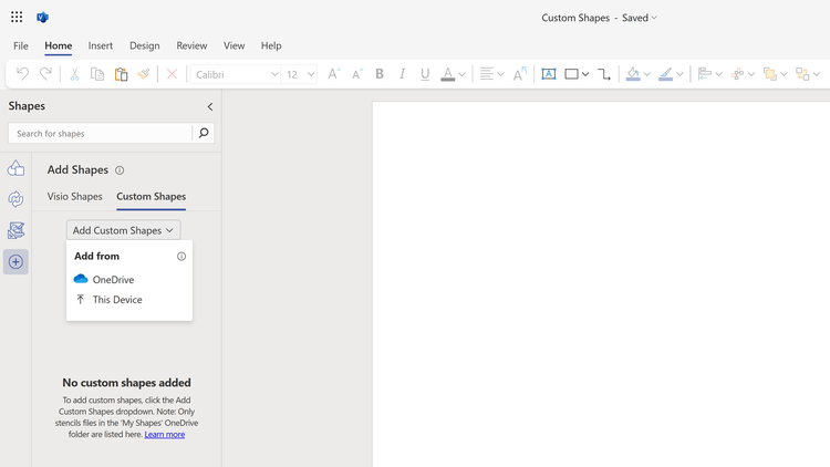 Introducing custom shapes in Visio for the web | Microsoft Community Hub