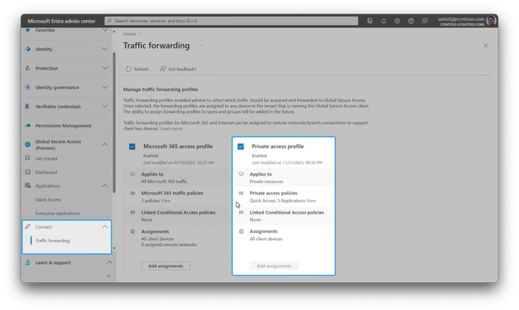 Microsoft Entra Private Access protections for on-premises & private cloud network resources