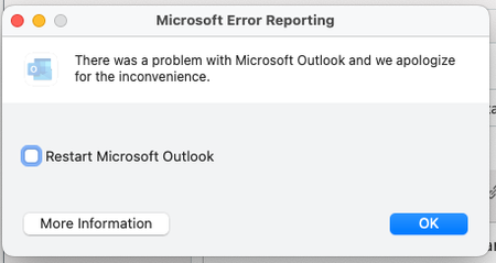 Outlook for Mac has stated crashing at startup | Microsoft Community Hub