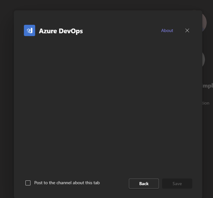 New Teams can't add Azure DevOps tab | Microsoft Community Hub