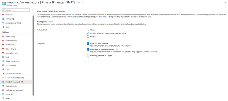 Azure Firewalls Auto Learn Snat Routes A Guide To Dynamic Routing And Snat Configuration