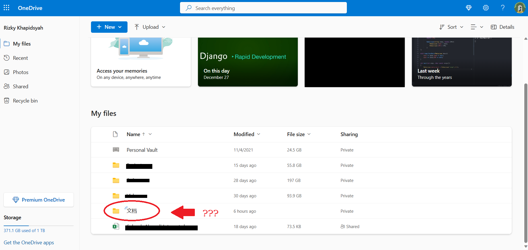 Strange Folder in My OneDrive | Microsoft Community Hub