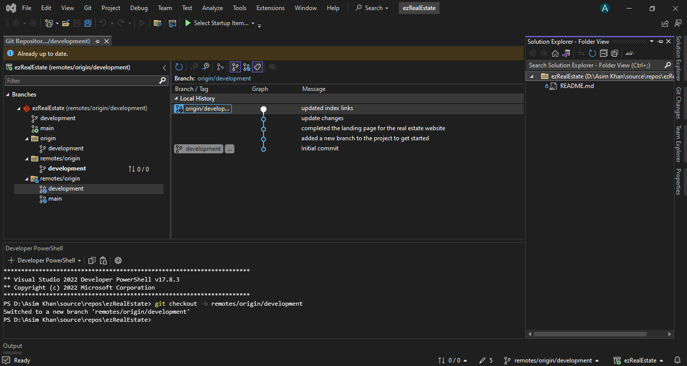 Cloning Repo from Azure DevOps to Visual Studio 2022 | Microsoft Community Hub