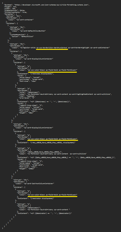 Two JSON questions regarding formatting a Tile View for a SharePoint ...