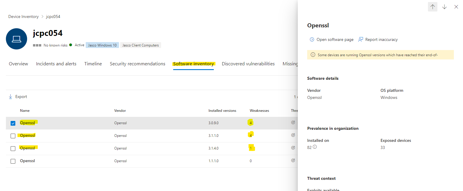 Find OpenSSL affected files using advanced hunting | Microsoft Community Hub