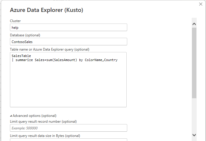 Using KQL query settings in Power BI | Microsoft Community Hub
