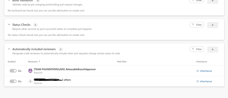 Is there a way to remove inherited repository policies in Azure DevOps? | Microsoft Community Hub