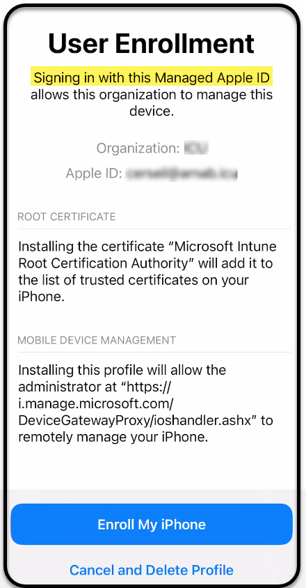 Onboarding Intune Managed iOS User Enrollment Devices to Microsoft Defender for Endpoint ...