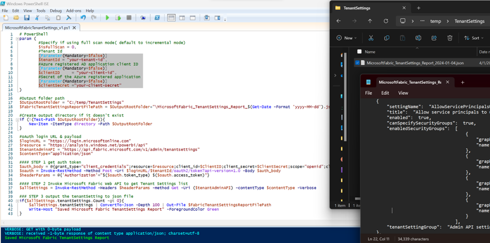 Extracting Tenant Settings From Microsoft Fabric Using Powershell And The Rest Api Microsoft