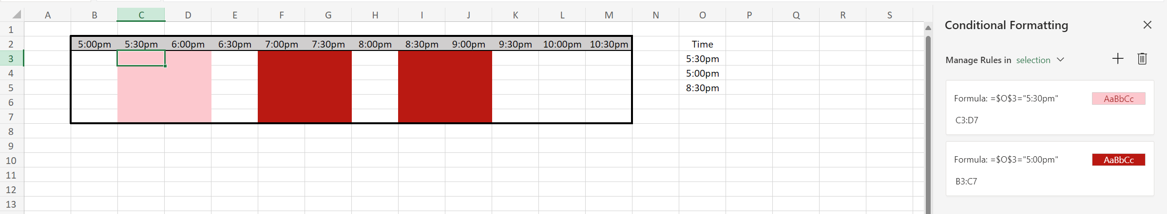 How to conditionally format a seperate column where the data is a whole column? | Microsoft ...