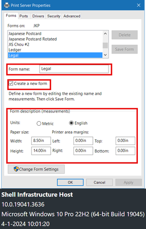 "Legal" paper size is not listed as an option on my MS Excel, or Word ...