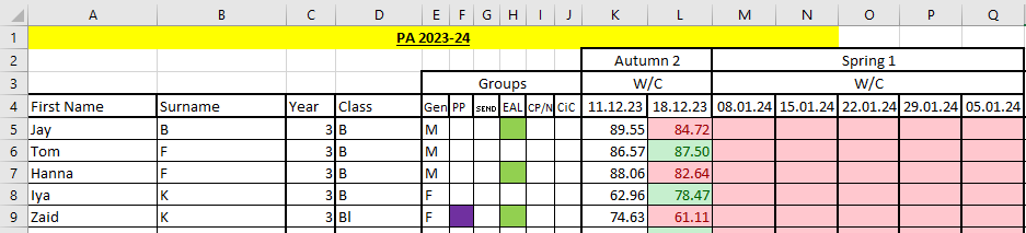 How to change the colour of a cell based on another value | Microsoft ...